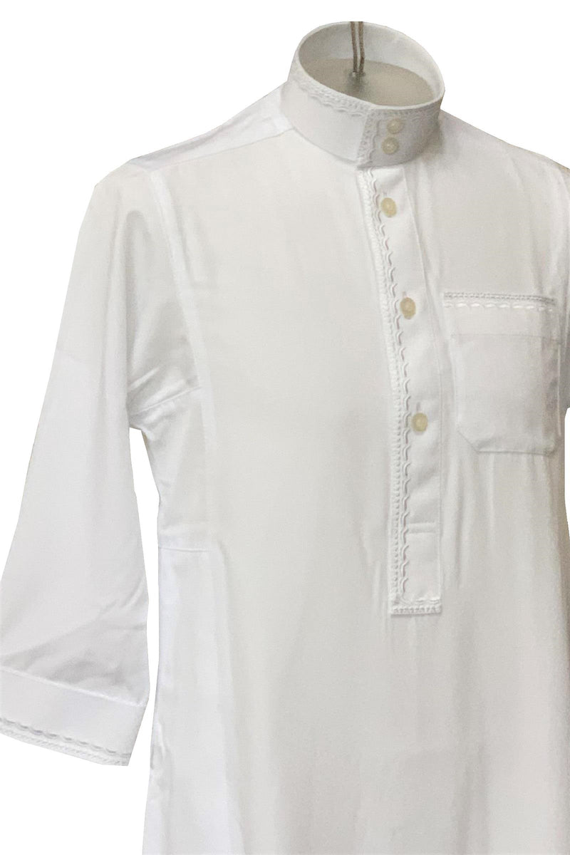 Embroidered Drosh Thobe for Boys – Al Firdaws LLC